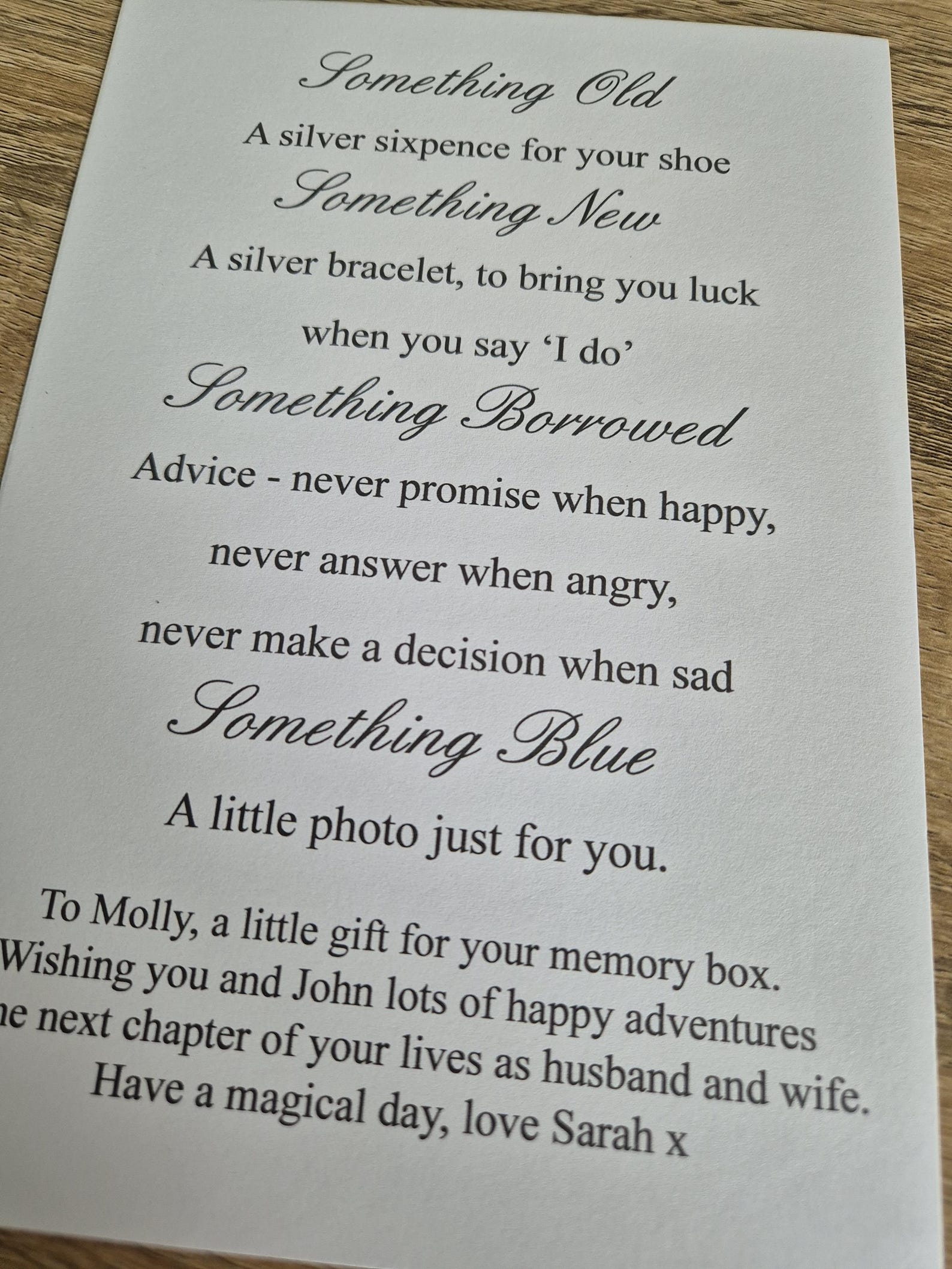 Letter to the Bride, Personalised Bride Letter, Best Friend Wedding Day ...