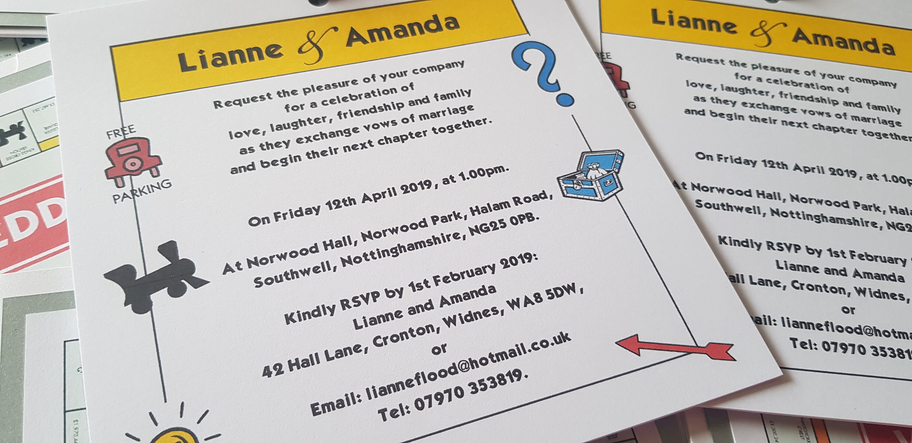 Monopoly Theme Wedding Invitation, Board Game Wedding Theme, Board Game ...