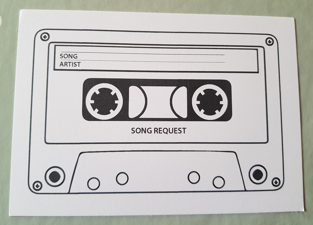 Song Request Cards, DJ Song Request, Wedding Song Request, Wedding ...