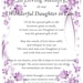 Daughter in Loving Memory Print, Funeral Poem, Bereavement, Heaven ...