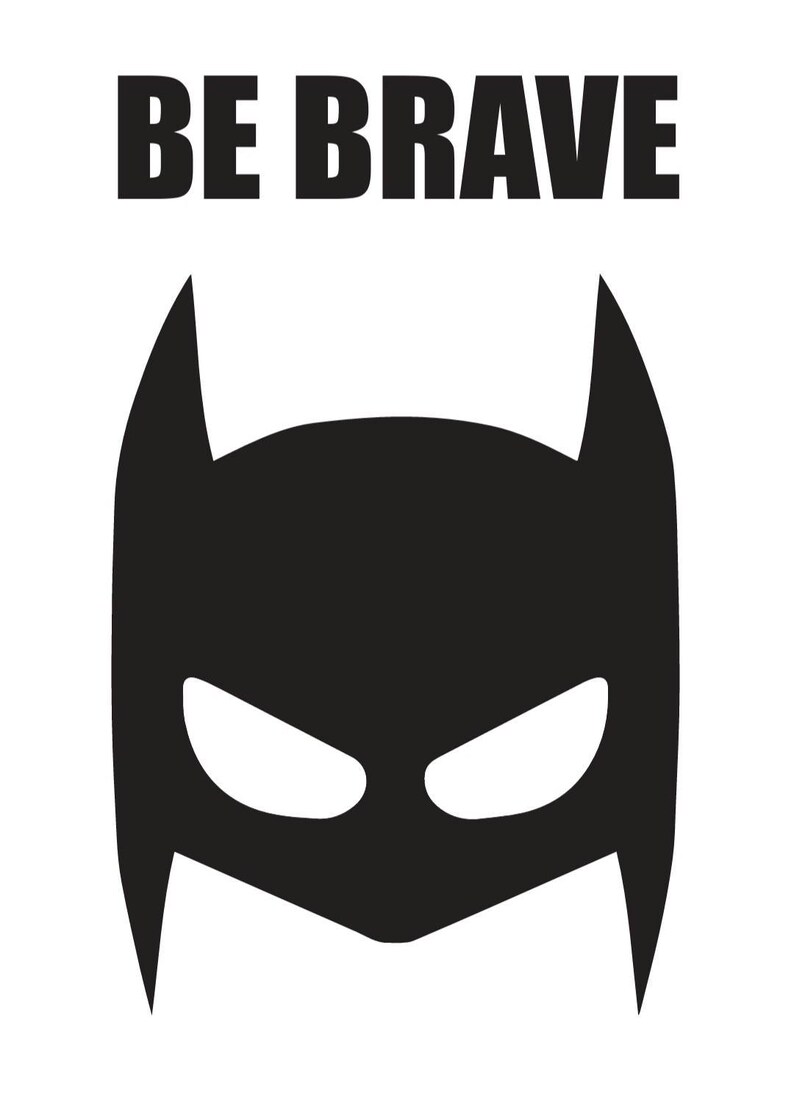 Be Brave Print, A4 Print, Bedroom Decor, Nursery Decor, Children's Room ...