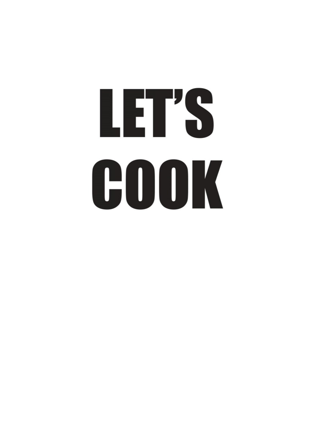 Let's Cook, Kitchen Print, Digital Print, Digital Download, Home Decor ...