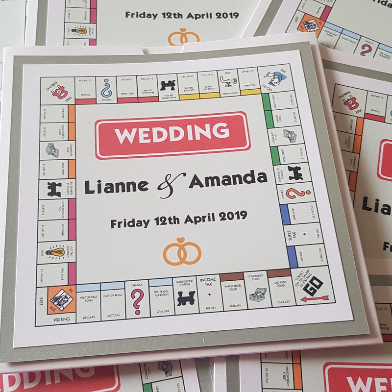Monopoly Wedding - Etsy