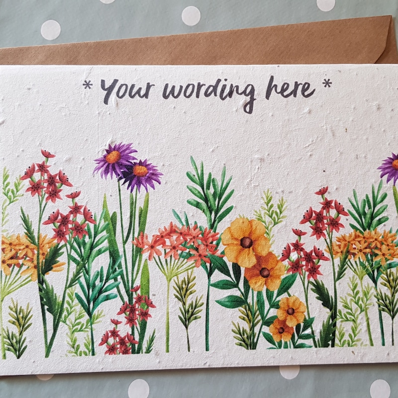 Wedding Seed Card - Etsy UK
