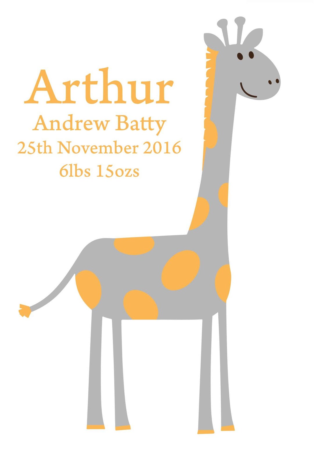 Giraffe Theme Baby Print, Giraffe Picture, Baby Gift, Newborn Gift ...