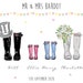 Welly Wedding Picture, Wedding Gift Couple Unique, Wellies, Welly Boots ...