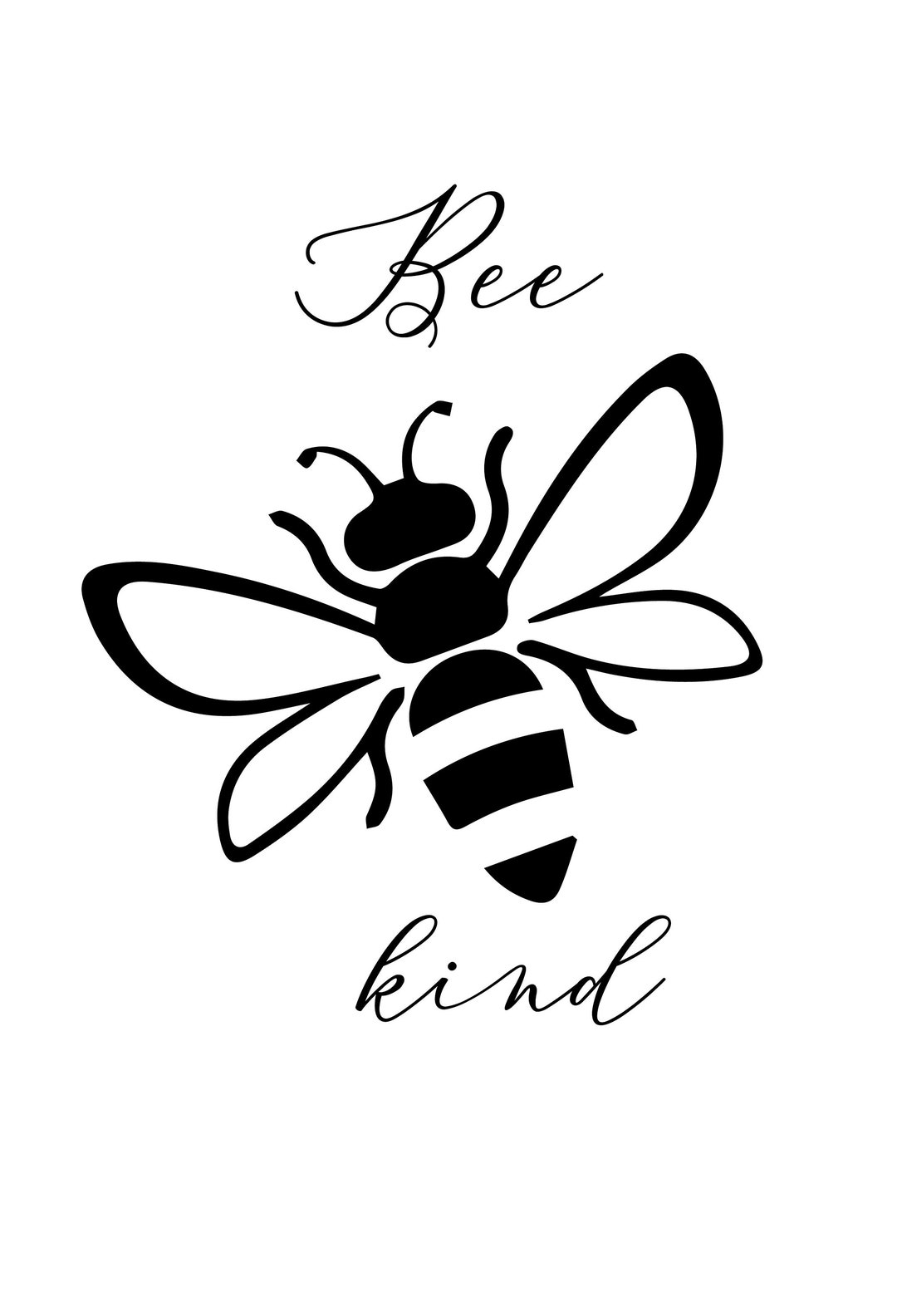 Bee Kind Print, Digital Print, Digital Download, Bumble Bee, Bee ...