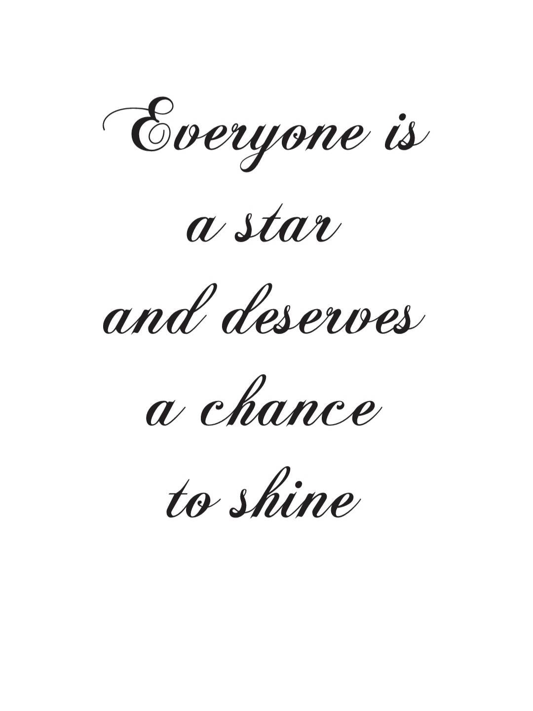 Everyone is a Star Print, Inspirational Print, Courage Art, Empowering ...
