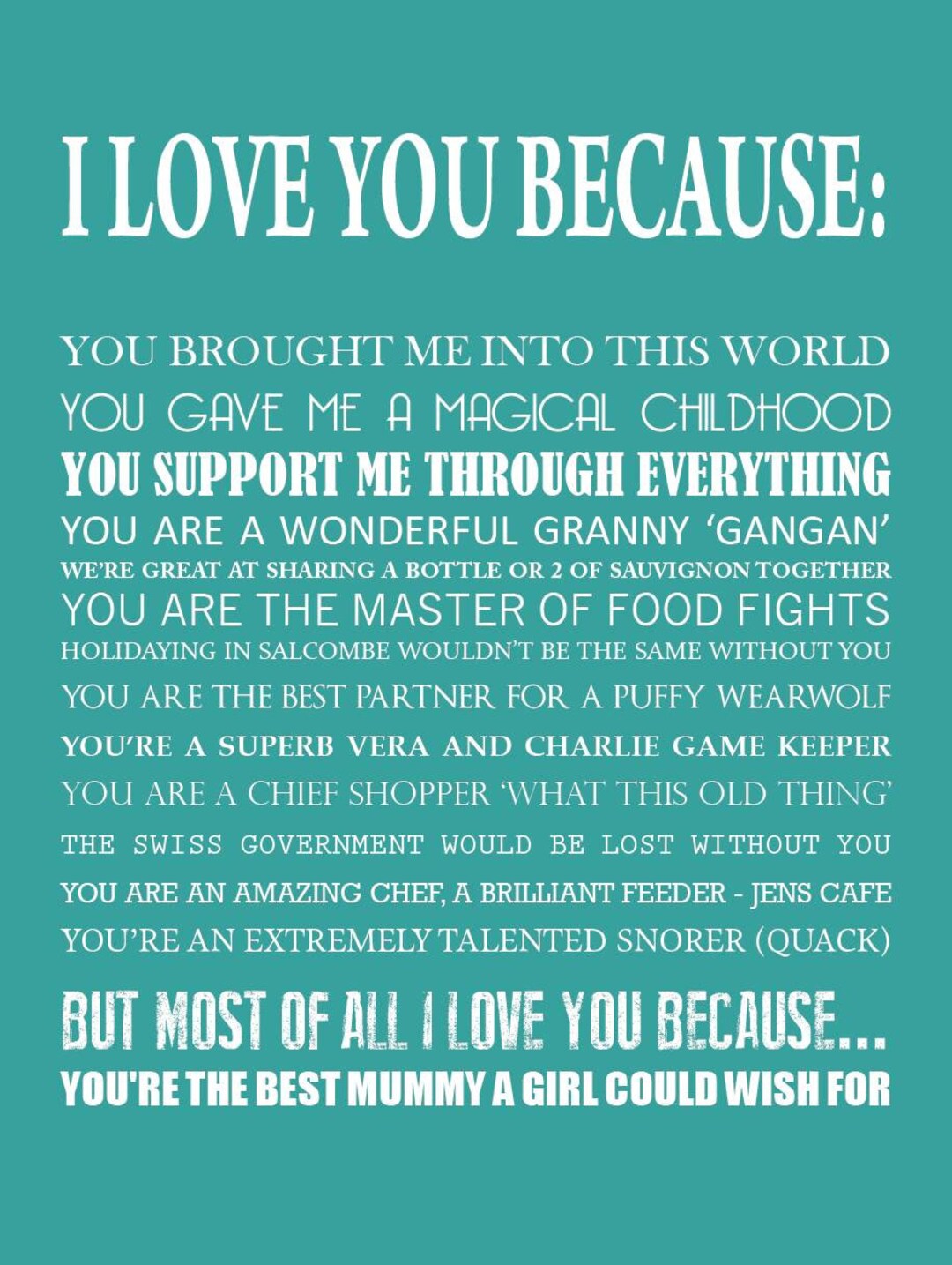 Regalo para mamá, mamá presente, estampado, regalo personalizado para ...