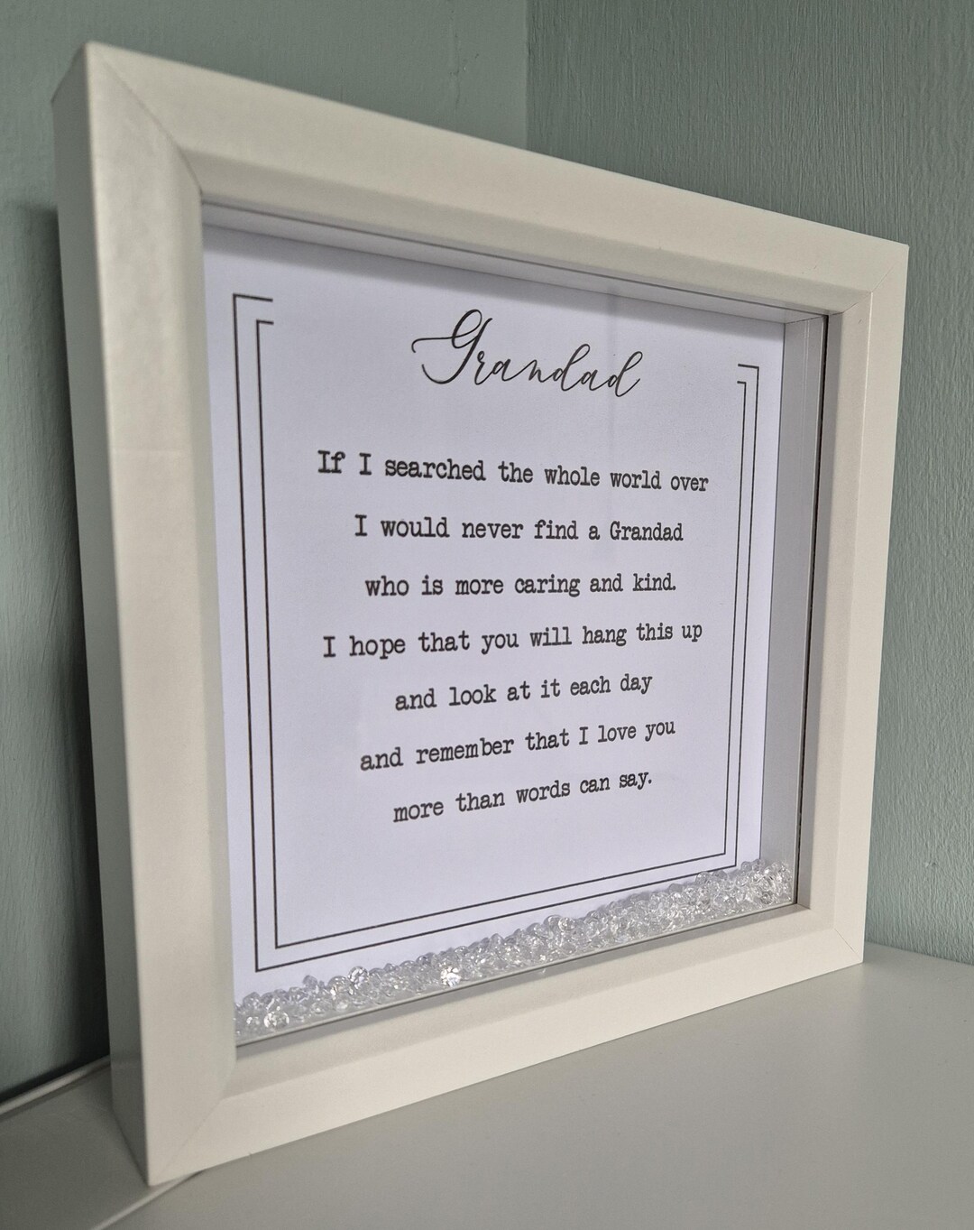 Grandad Scatter Crystal Frame, Grandad Gift, Grandad Birthday, Gift for ...