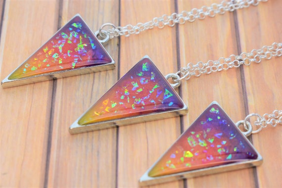 Sunset Resin Necklace: Sunset Inspired Jewelry Sunset | Etsy