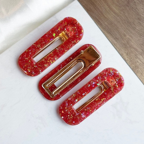 Orange Hair Clips - Etsy