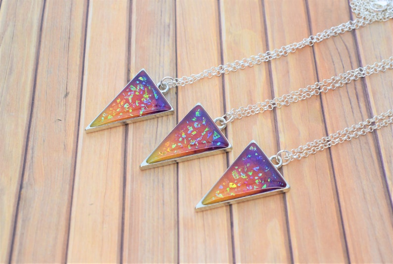 Sunset Resin Necklace: Sunset Inspired Jewelry, Sunset Jewelry, Resin ...