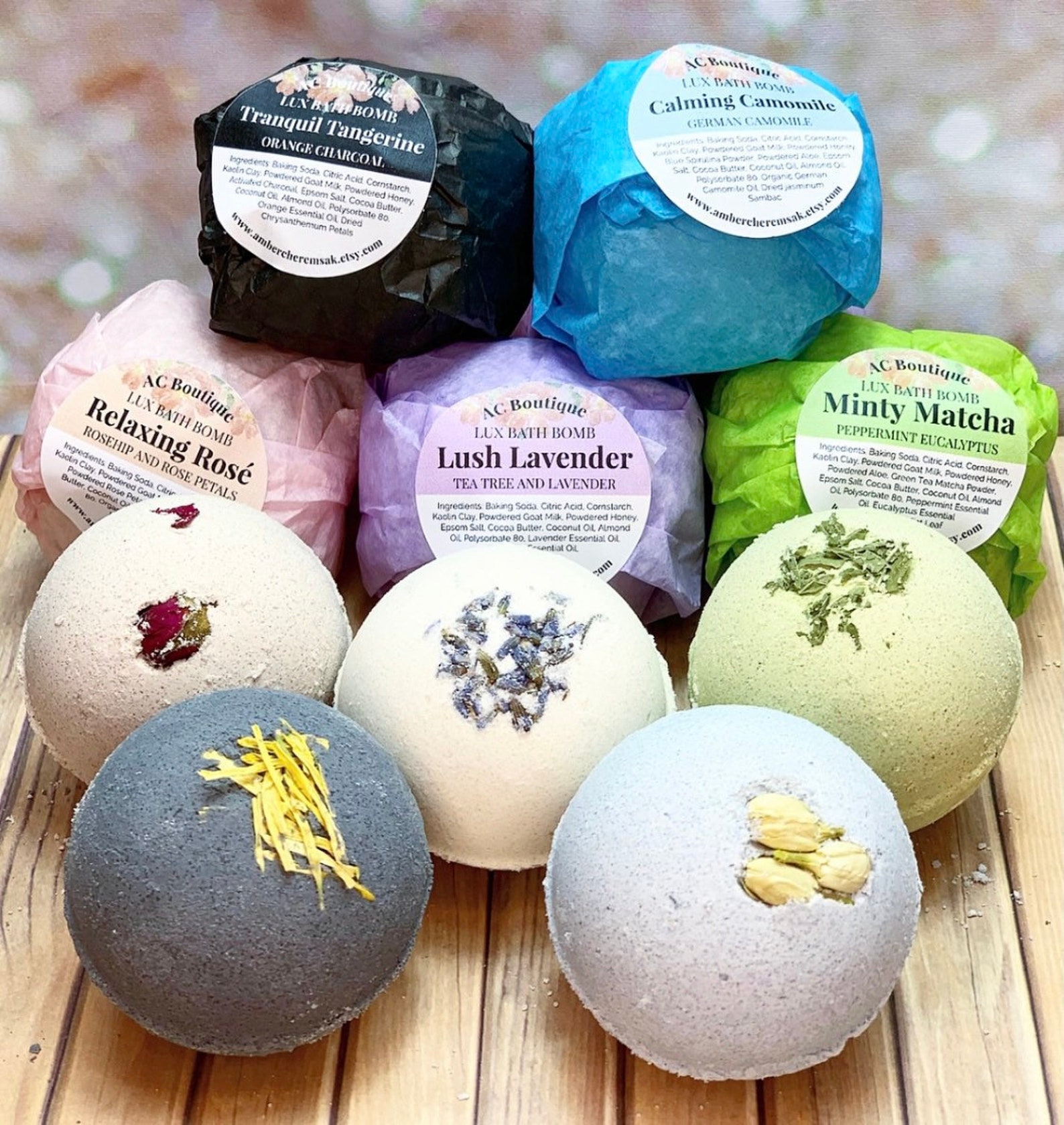 5 Pack Lux Bath Bomb Variety Box: Bath Bomb Set, Bath Bomb Gift Set ...