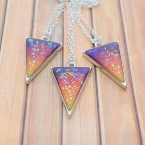 Sunset Resin Necklace: Sunset Inspired Jewelry, Sunset Jewelry, Resin ...