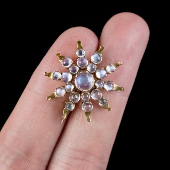 Light Pink Moonstone Brooch