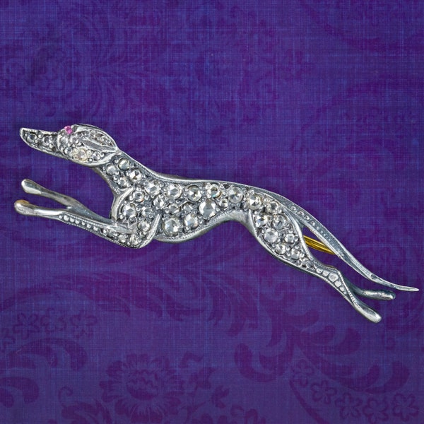 Greyhound Brooch - Etsy UK
