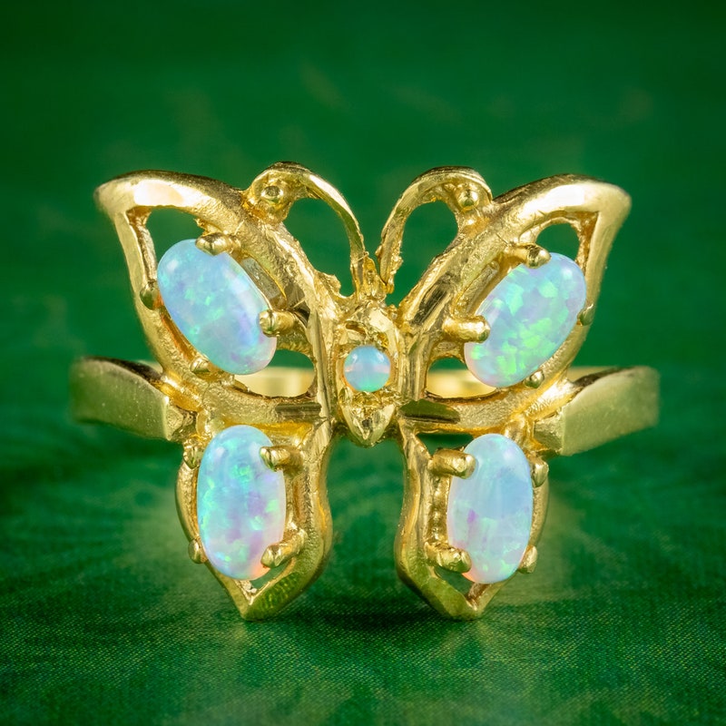 Butterfly Opal Ring - Etsy