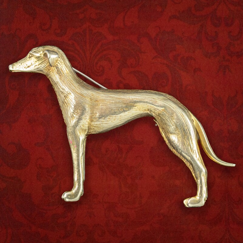 Greyhound Brooch - Etsy UK