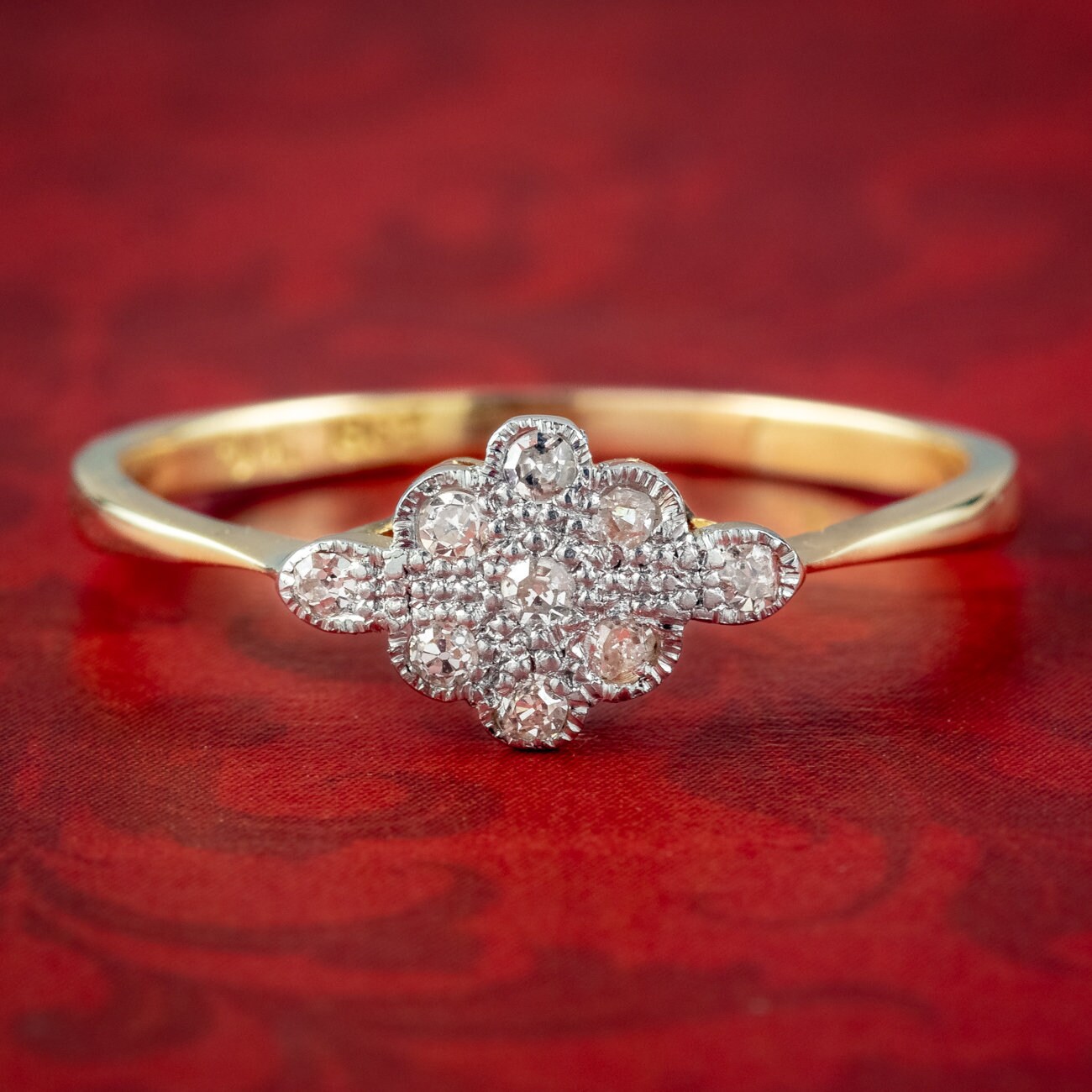 Edwardian Cluster Engagement Rings