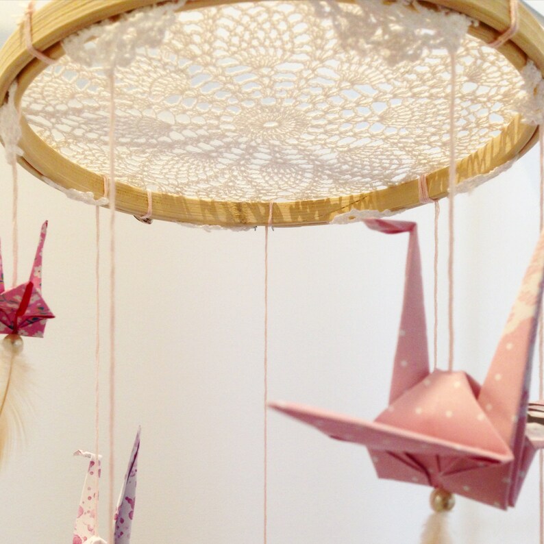 Small Crochet & Origami Mobile - Etsy Australia