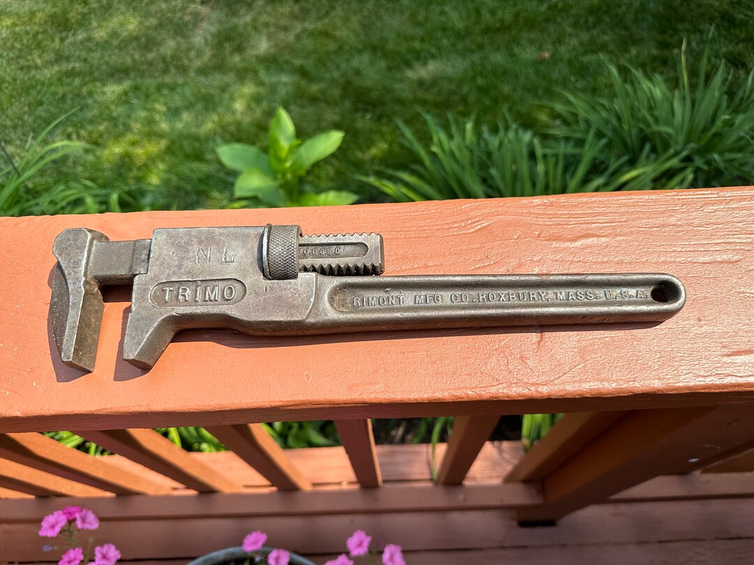 1911 TRIMO Size 15" Smooth Jaw Pipe Wrench, Trimont Mfg Co., Roxbury ...