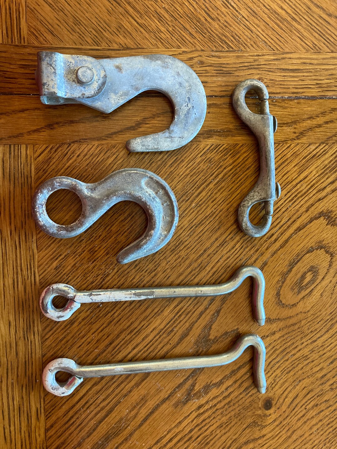 Set of 5 Vintage Misc Hooks, Industrial Decor, - Etsy