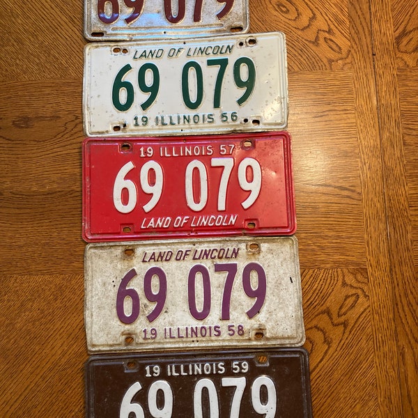 1955 License Plates - Etsy