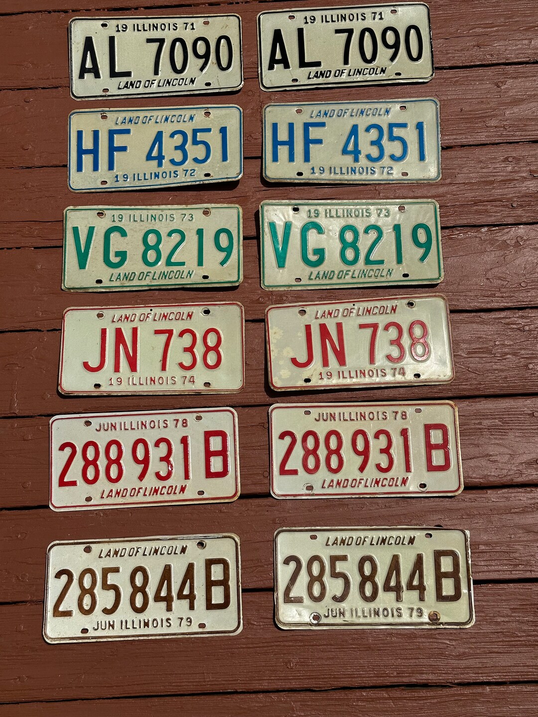 Choice of 1970s (set of 2 Matching) Vintage Car/truck License Plates ...