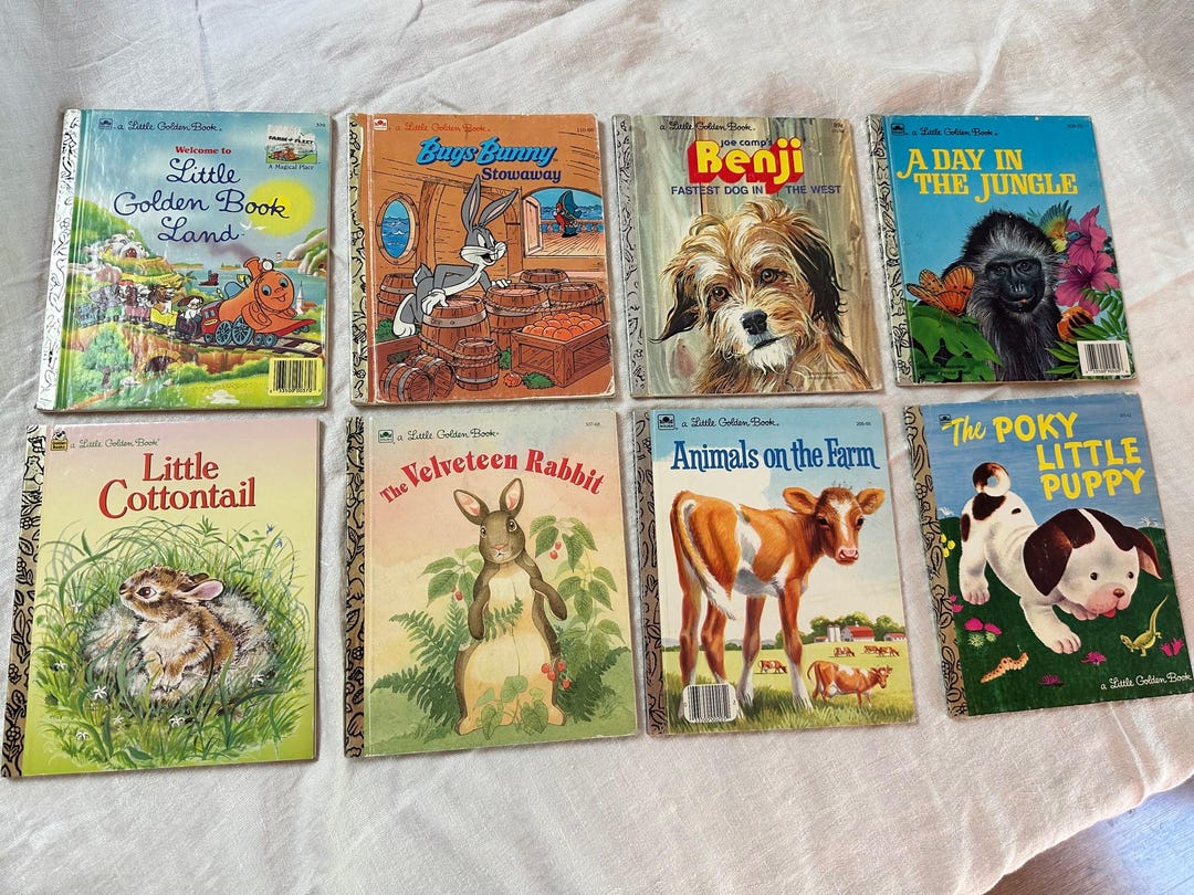 Vintage Little Golden Books Lot of 8: Cottontail, Velveteen Rabbit ...