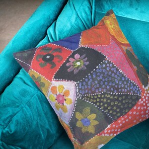 OOAK Aboriginal Cushion Covers | Indigenous Yijan Artist Design ...