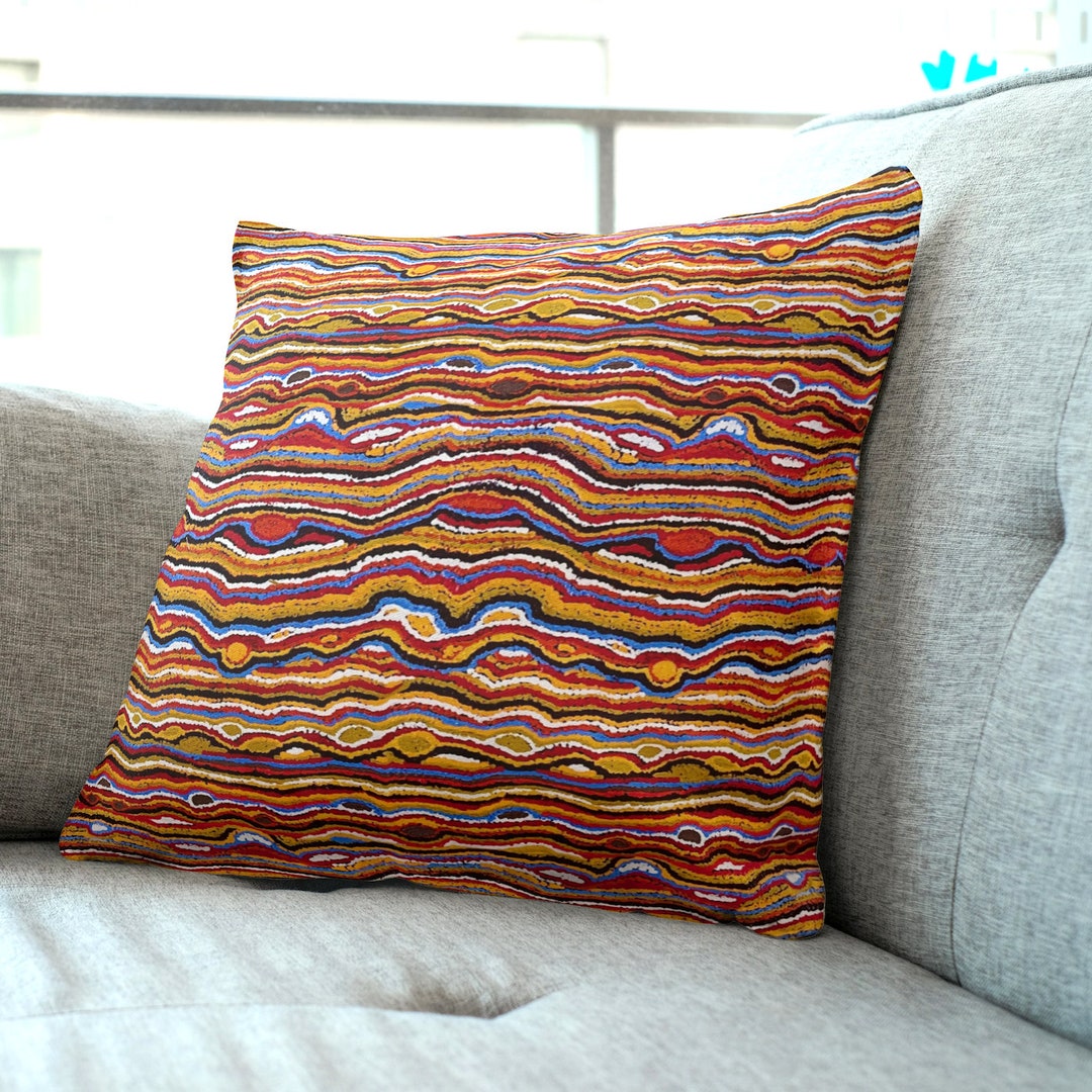 Aboriginal Community Cushion Covers | "the Land" Design | Square ...
