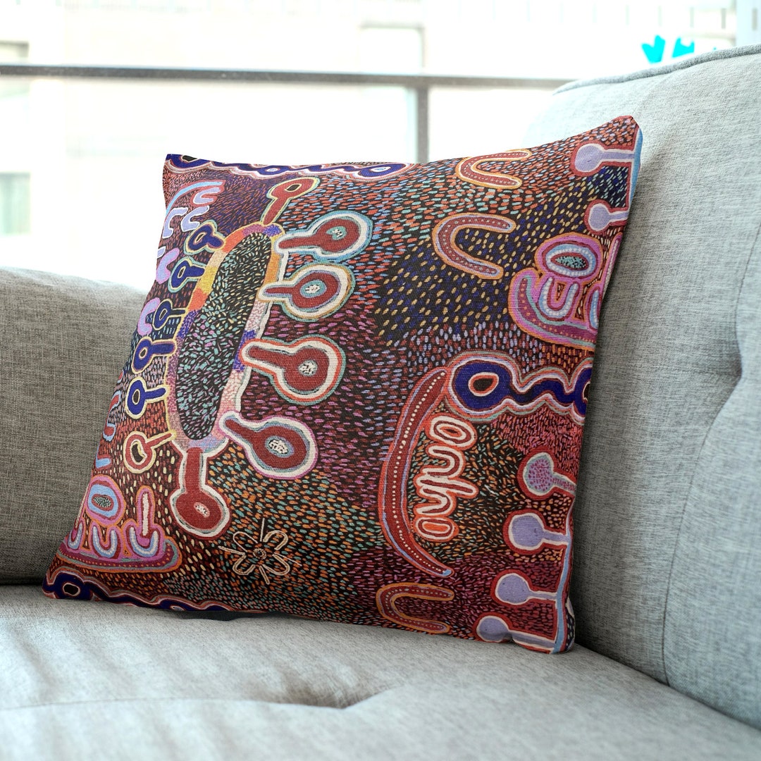Unique Aboriginal Cushion Covers | "mina Mina Dreaming" Design ...
