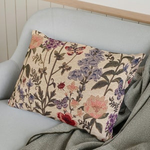 Victorian Floral Cushion Covers | Cottage Decor | Tapestry Fabric ...