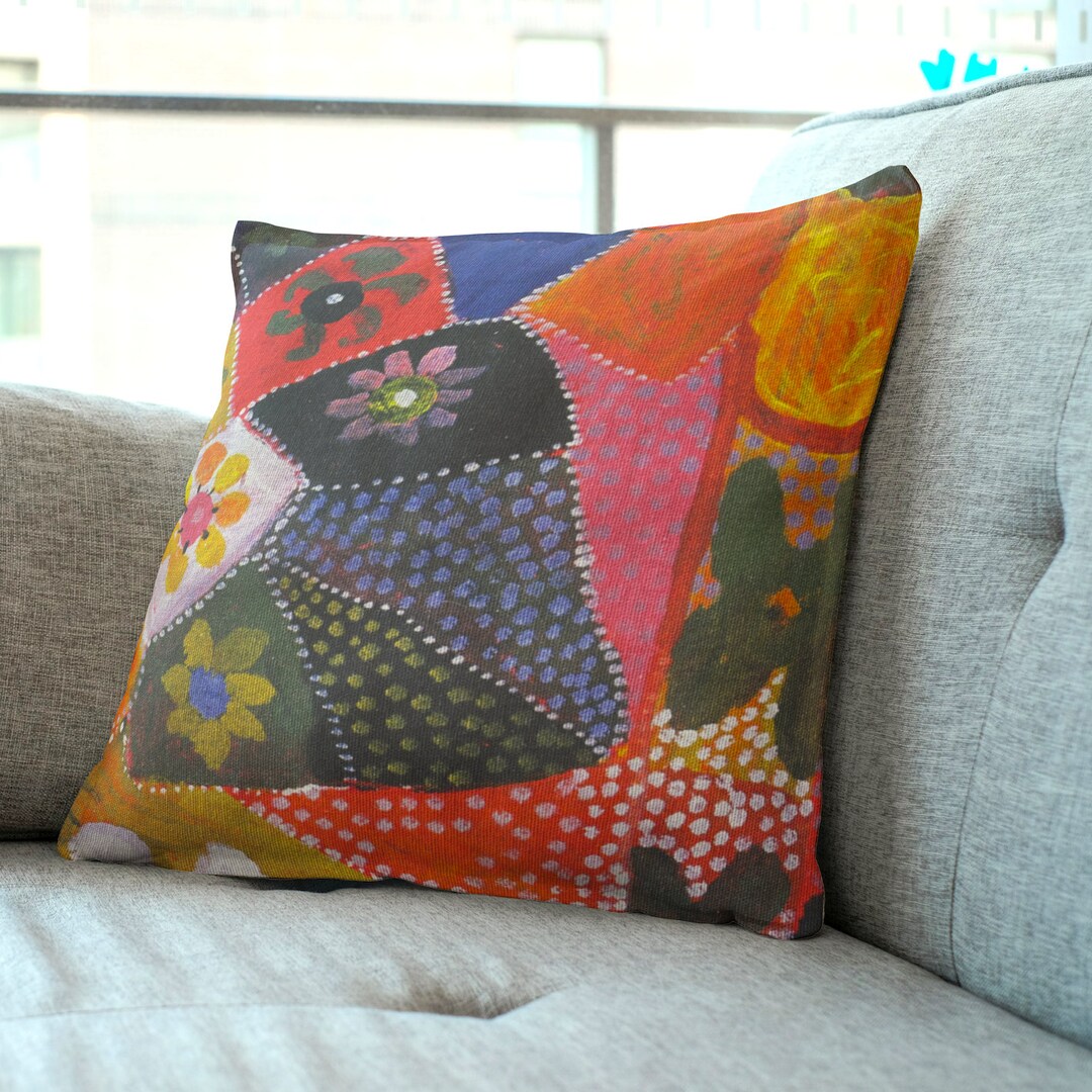 OOAK Aboriginal Cushion Covers | Indigenous Yijan Artist Design ...