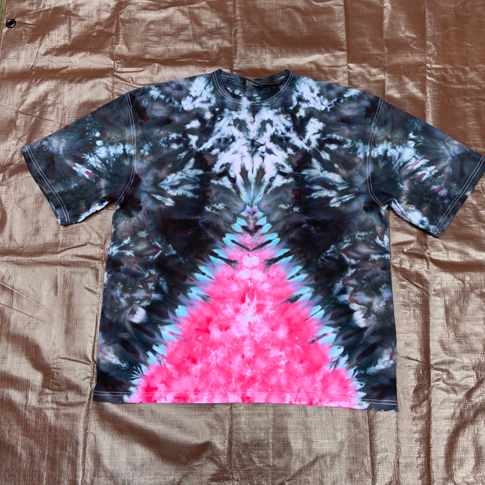 Pink Triangle Weezer Bi Pride Ice Dyed T Shirt - Etsy