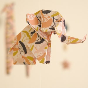 Origami Baby Mobile Animals of the Savannah, Origami Jungle Decor ...