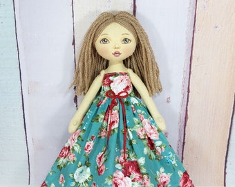 Little Textile Princess Doll, Fairy Rag Doll Handmade Small Soft Doll ...
