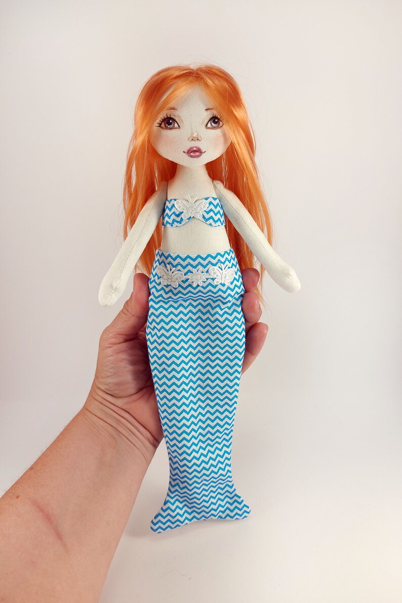 Cloth Mermaid Doll With Removable Clothes | Etsy