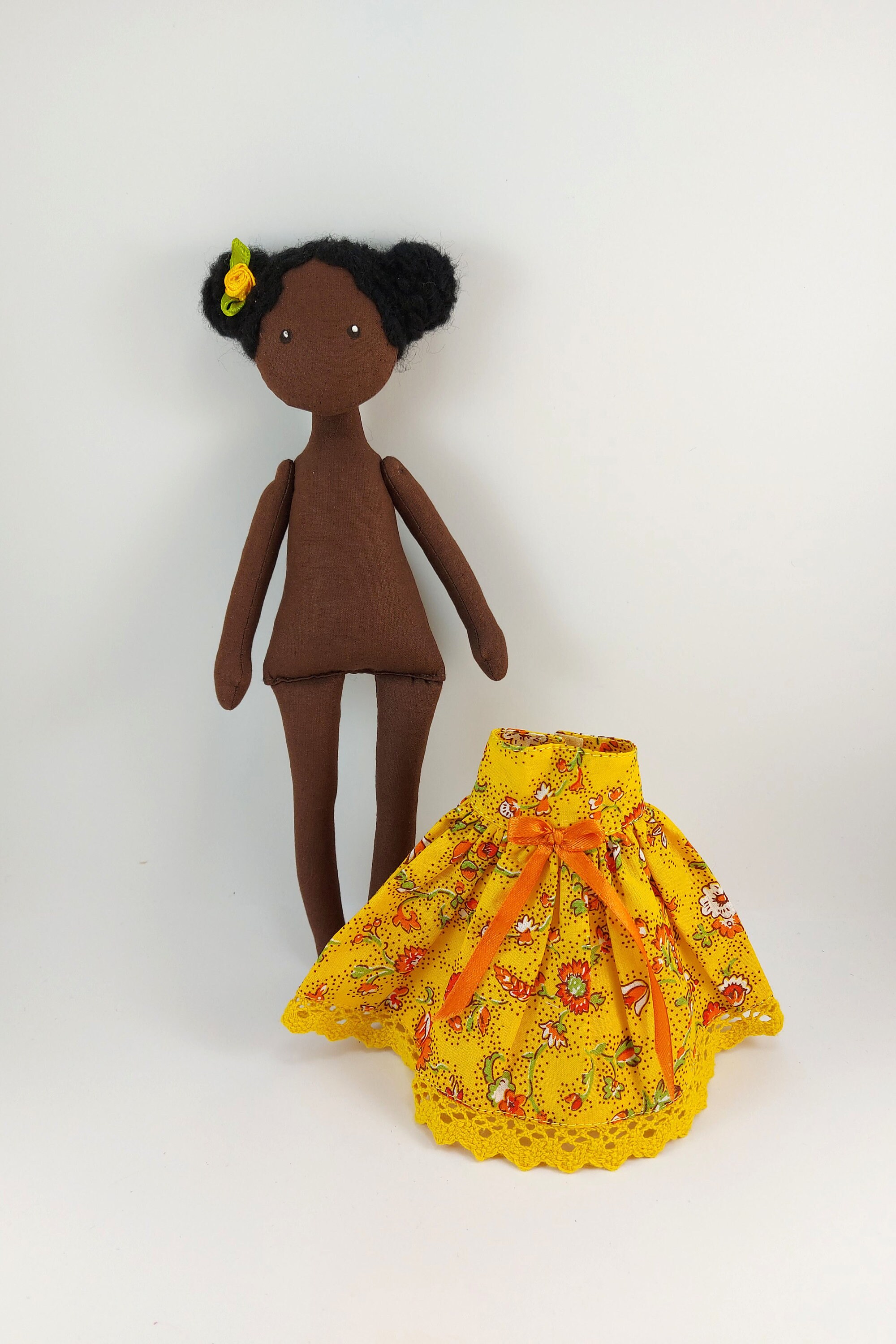 African Doll Rag Doll Small Soft Doll Textile Doll Tilda - Etsy