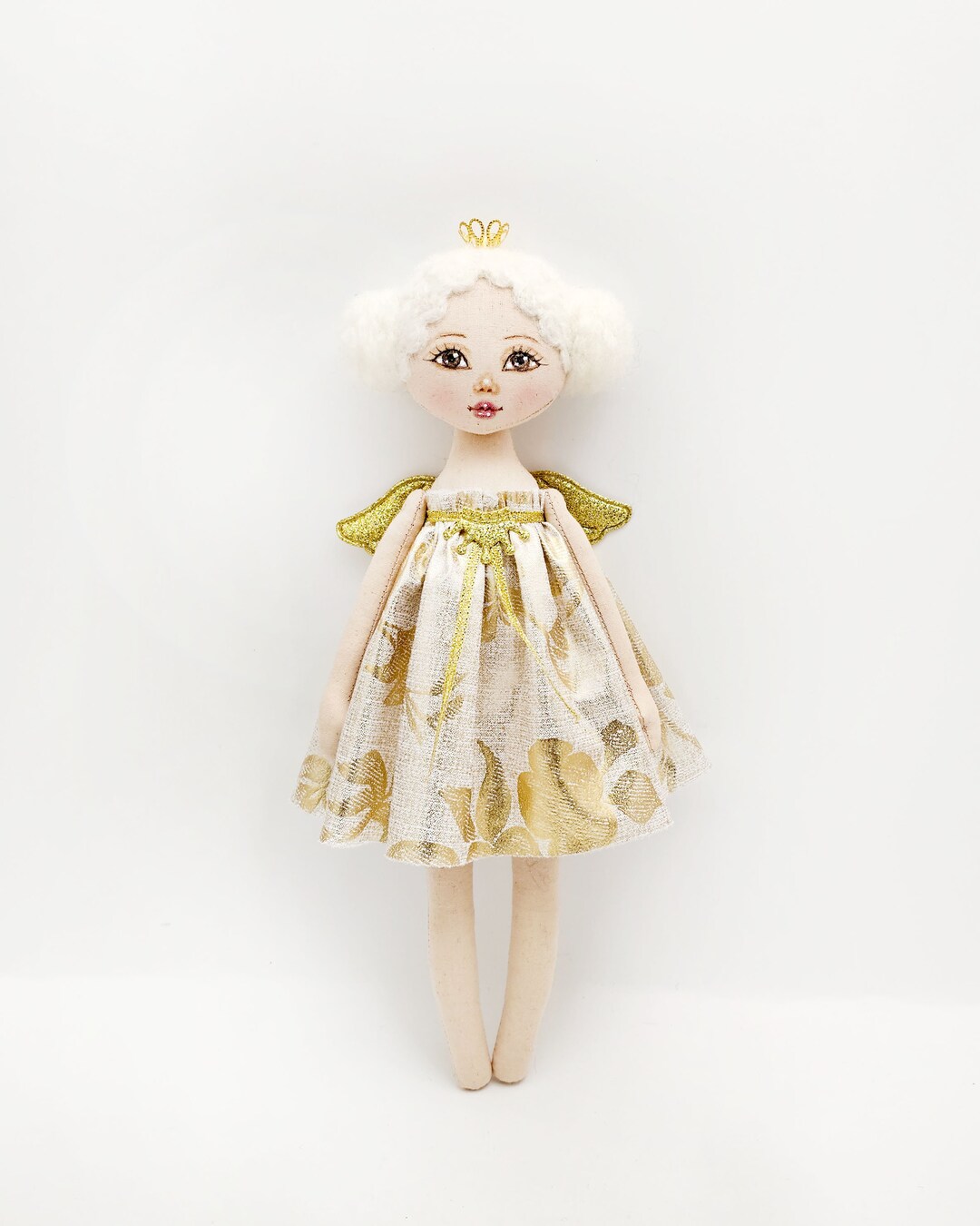 Handmade White Rag Doll Angel Princess - Etsy