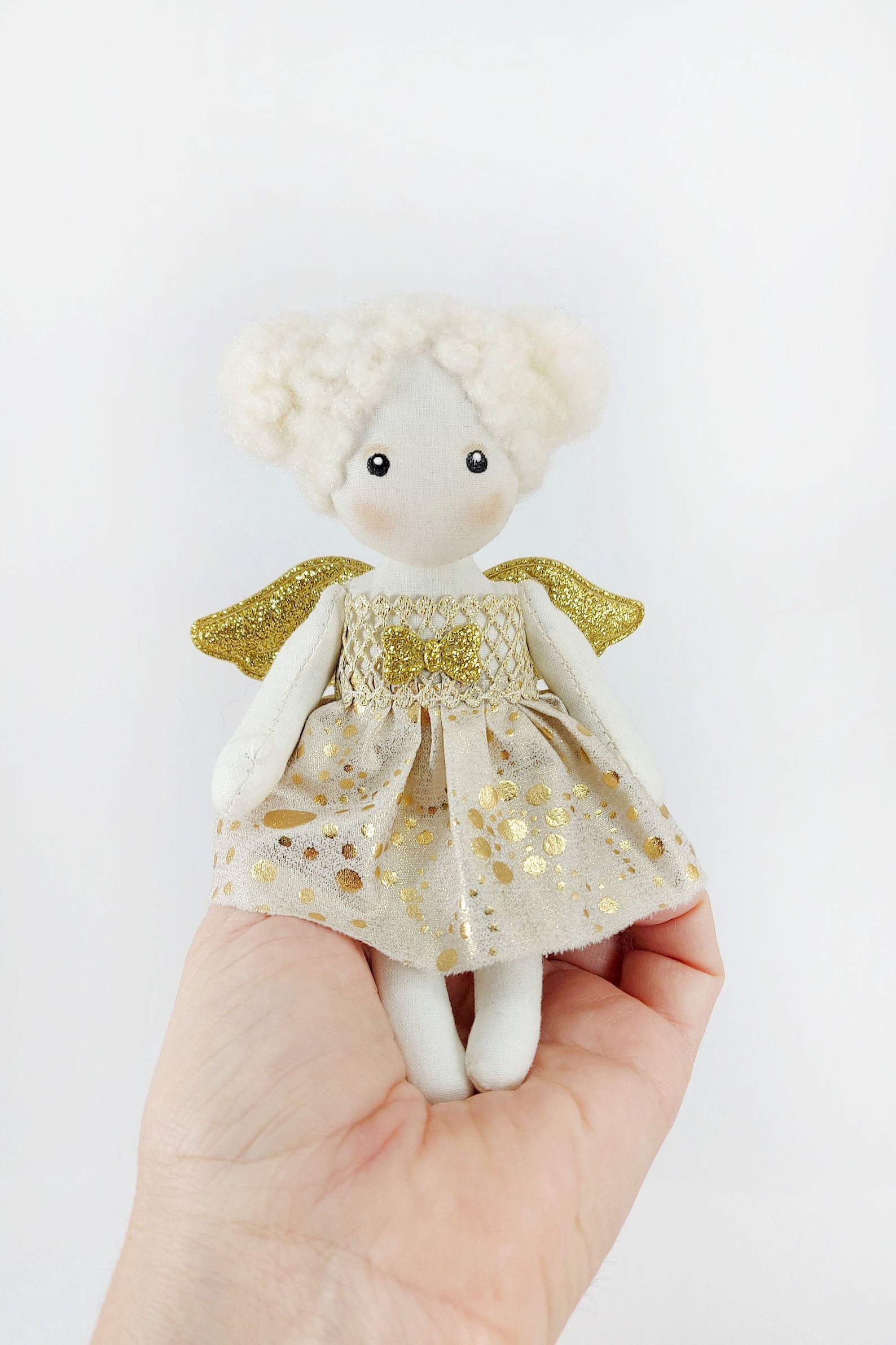 Little Rag Doll Angel Miniature Elf New Year's Gift - Etsy