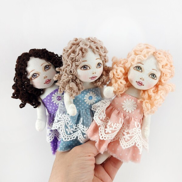 Handmade Fabric Doll - Etsy