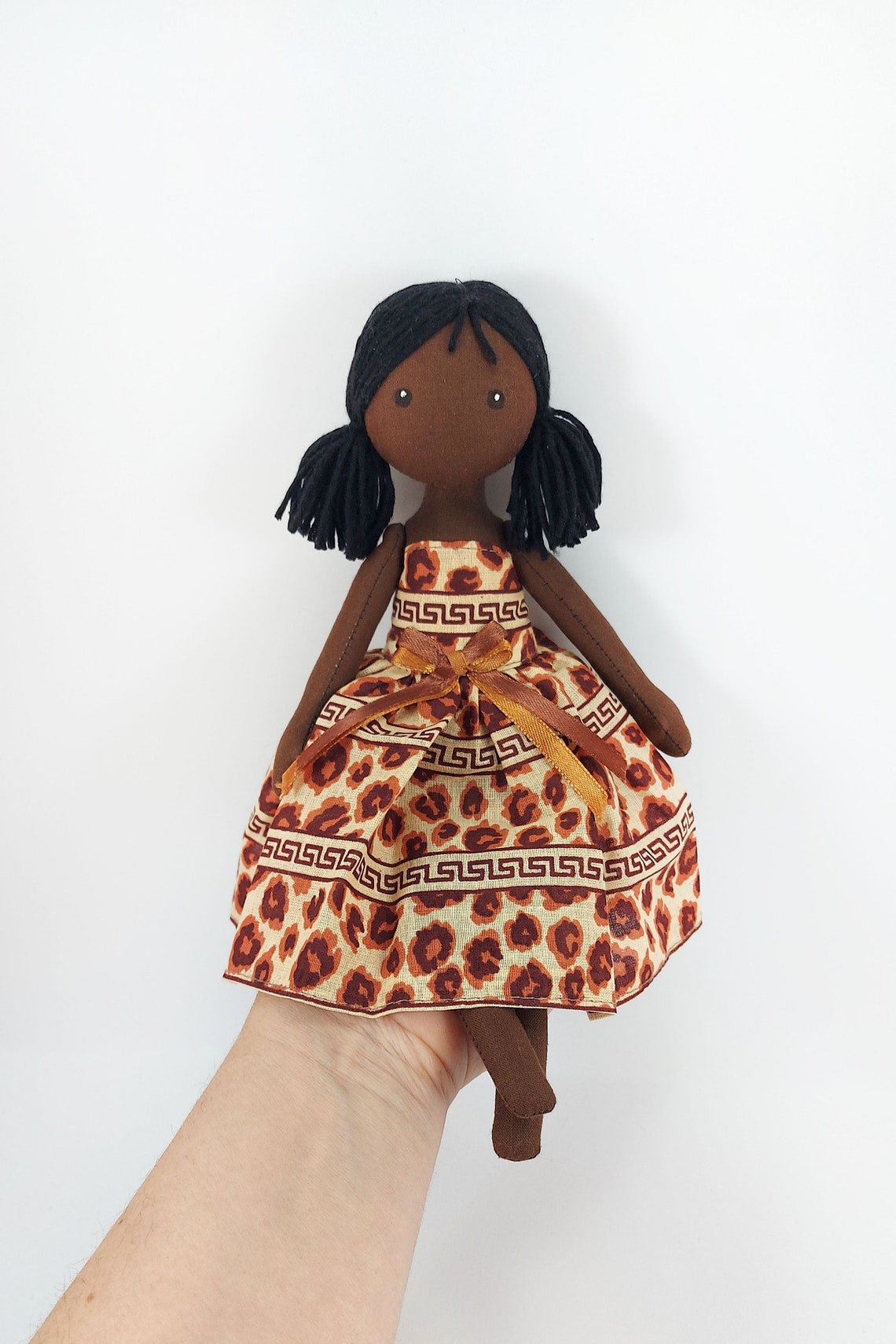 Black Fabric Doll African Doll Rag Angel Doll Small Soft - Etsy