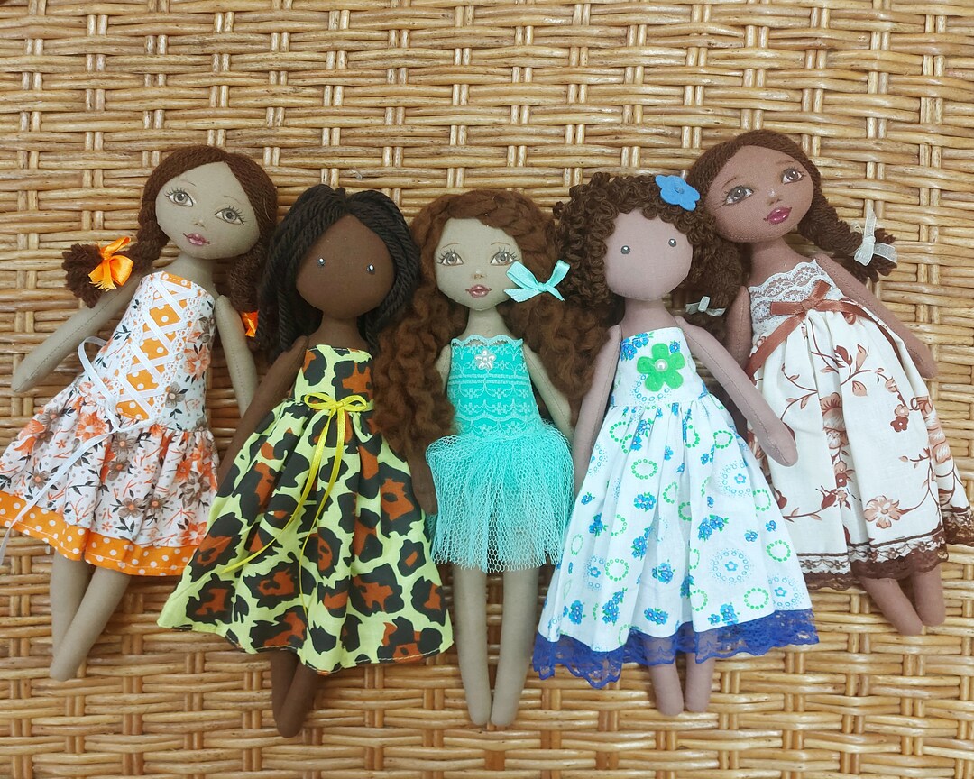 Set of 5 Dolls 12 13 Inches. - Etsy