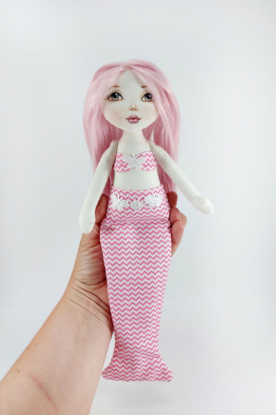 Cloth Mermaid Doll With Removable Clothes - Etsy