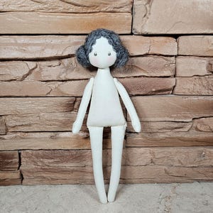 Little 12" Stuffed Rag Doll Without Clothes Handmade Rag Doll - Etsy