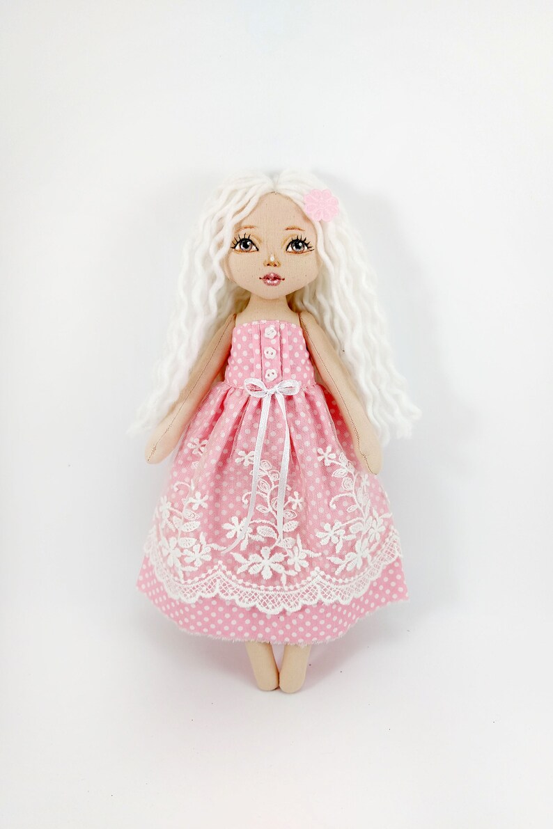 Little Textile Princess Doll Fairy Rag Doll Handmade Small - Etsy