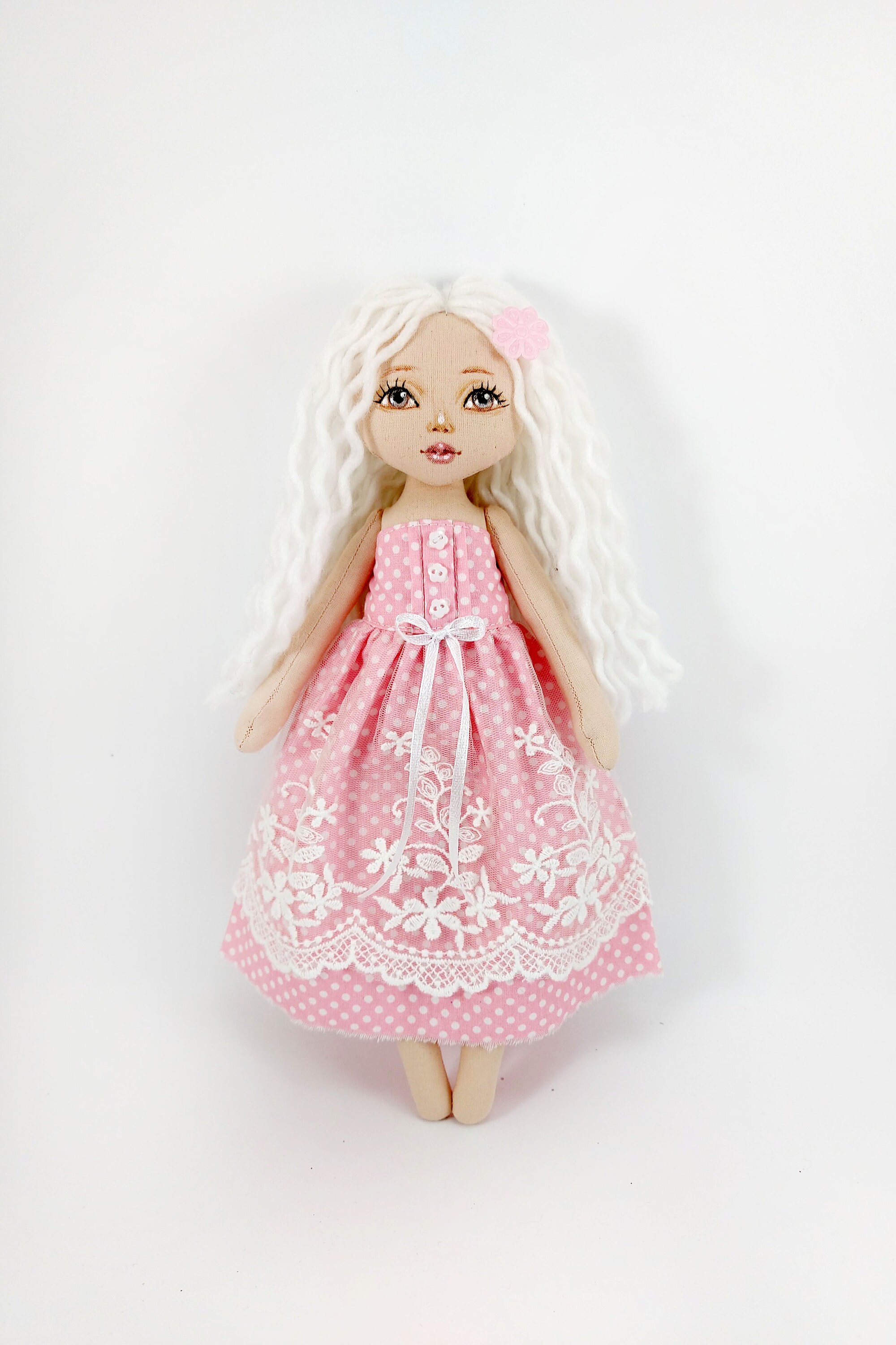 Little Textile Princess Doll Fairy Rag Doll Handmade Small - Etsy