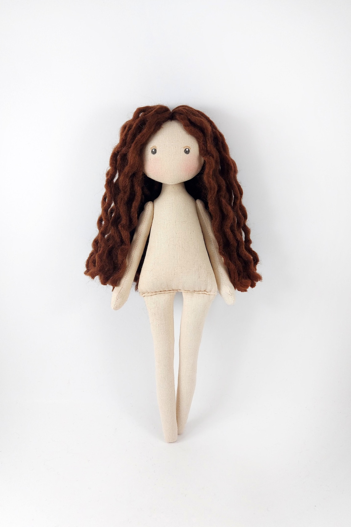 Little 12 Stuffed Rag Doll Without Clothes Handmade Rag - Etsy